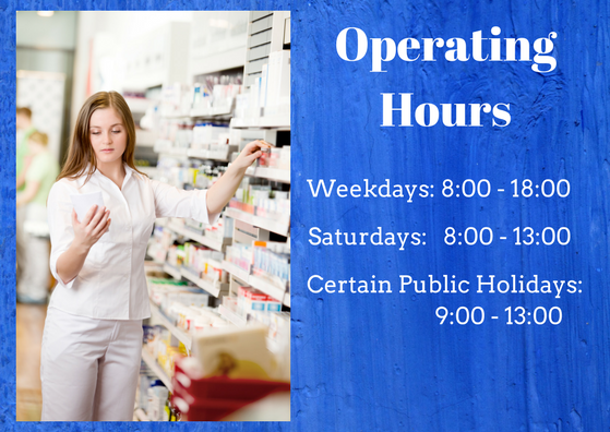 Operating Hours – Eastpark Pharmacy